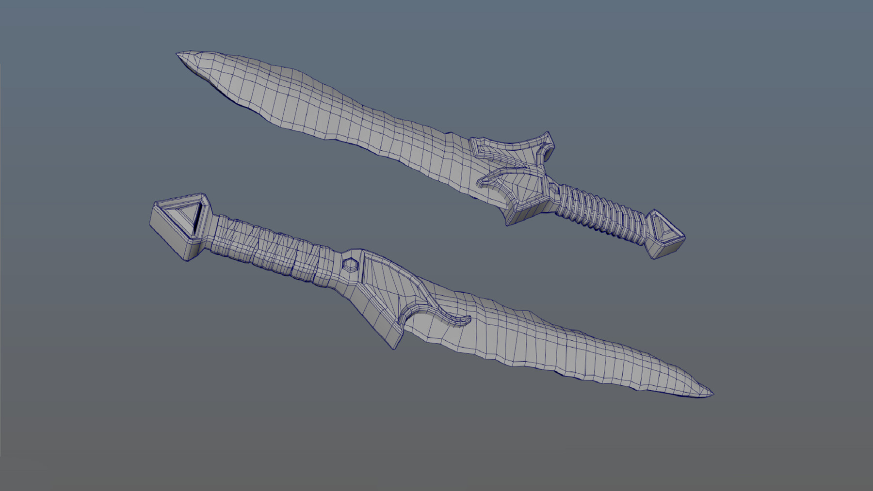 ArtStation - Stylized Fantasy Sword dagger PBR game ready Low-poly 3D model | Resources