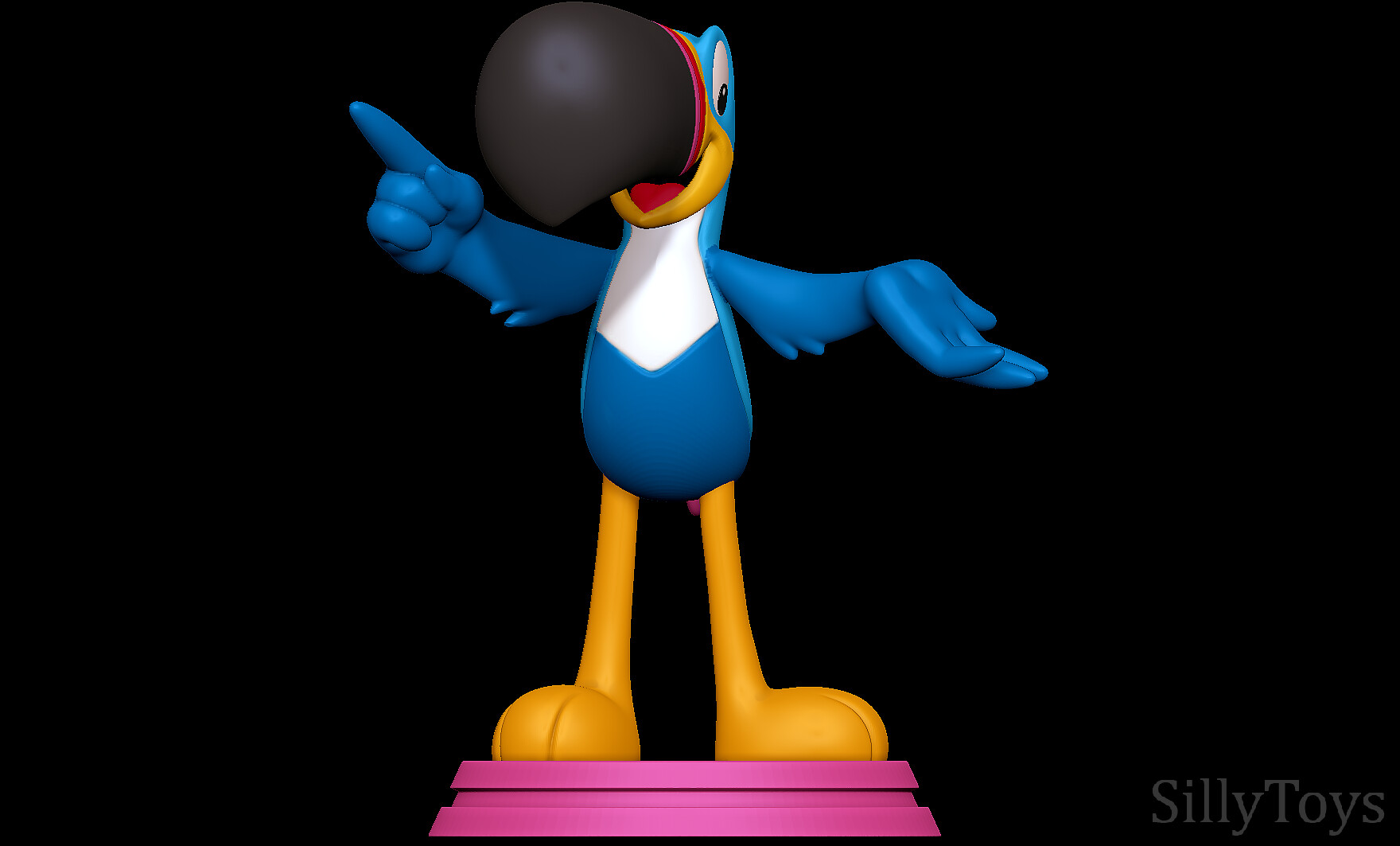 ArtStation - Toucan Sam - Froot Loops 3D print model | Resources