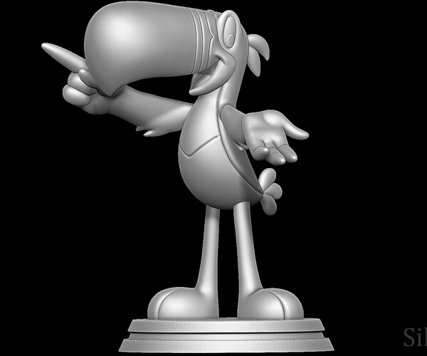 ArtStation - Toucan Sam - Froot Loops 3D print model | Resources