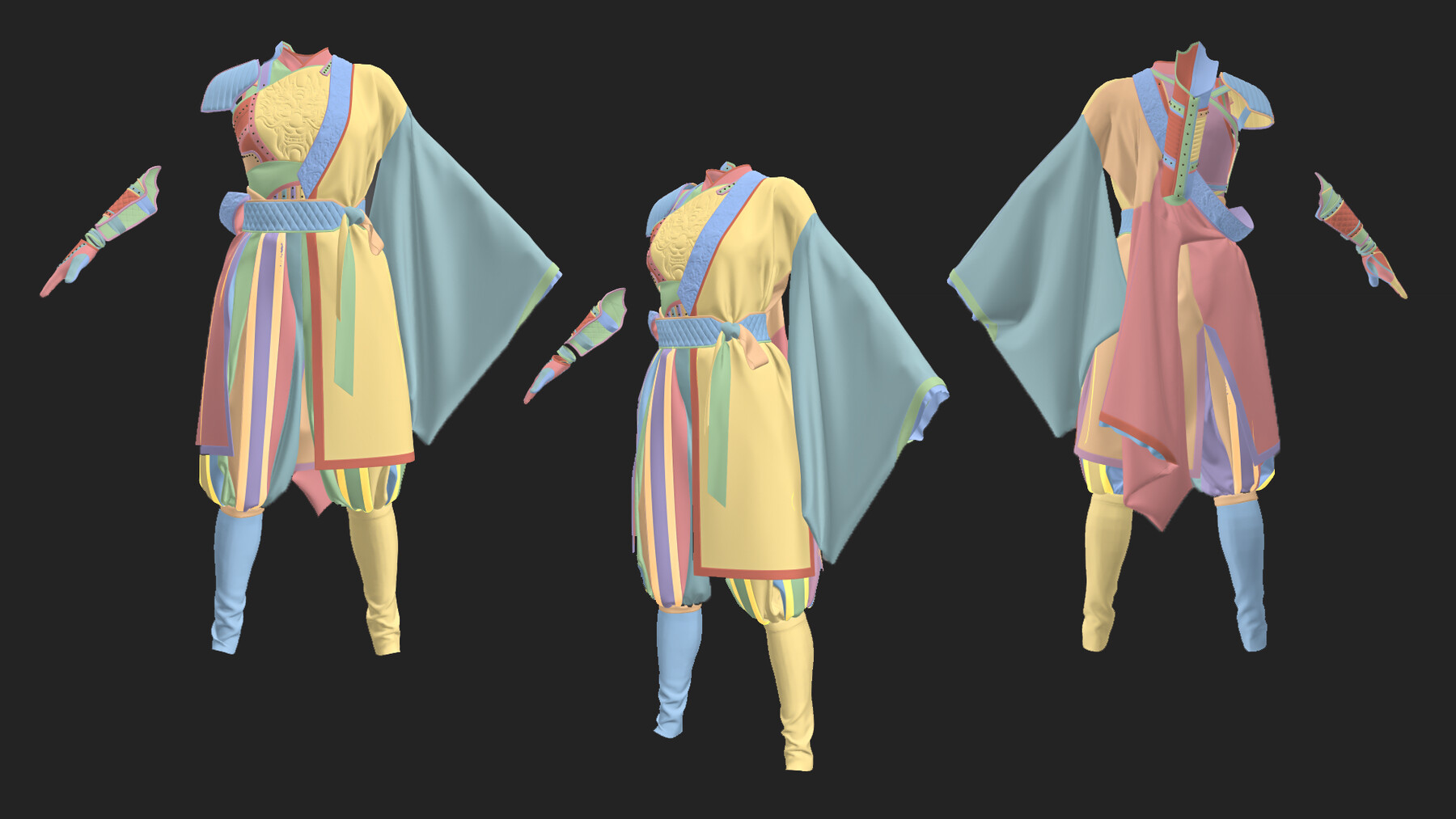 ArtStation - Female archer outfit / Marvelous Designer/Clo3D project ...
