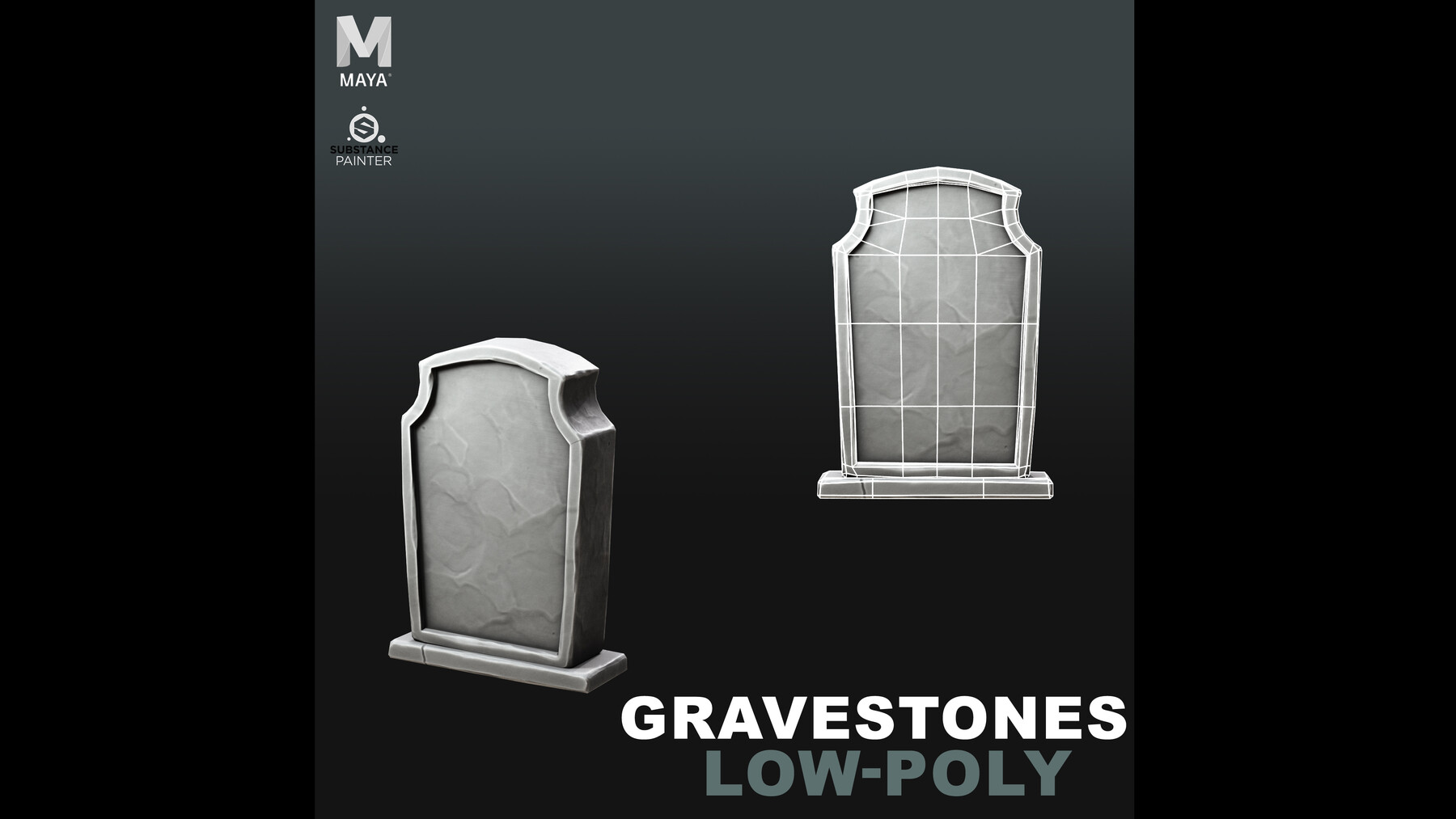 ArtStation - Stylized Gravestones / Tombstones | Game Assets