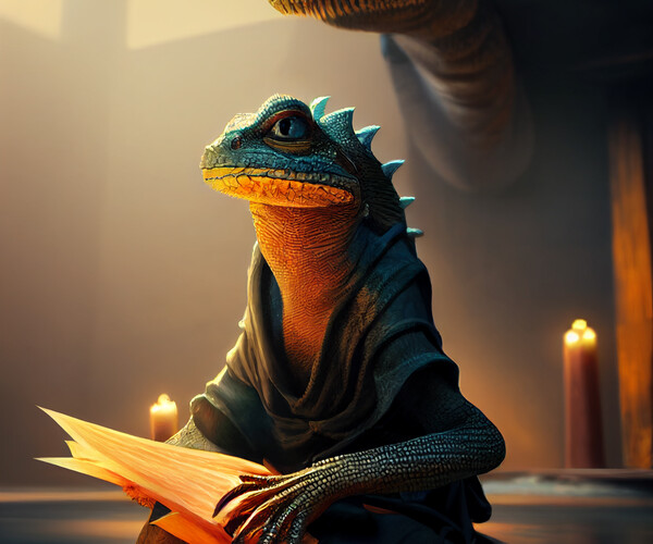 ArtStation - 14 Pack - Fantasy Lizards, Frogs, and Dragons - Free Commercial Usage | Artworks