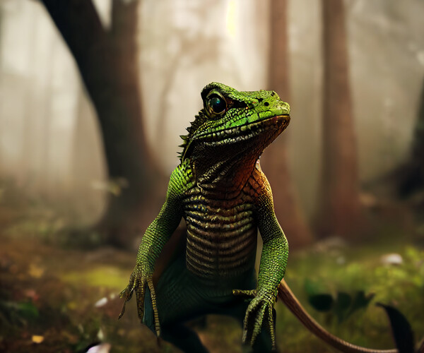 ArtStation - 14 Pack - Fantasy Lizards, Frogs, and Dragons - Free ...