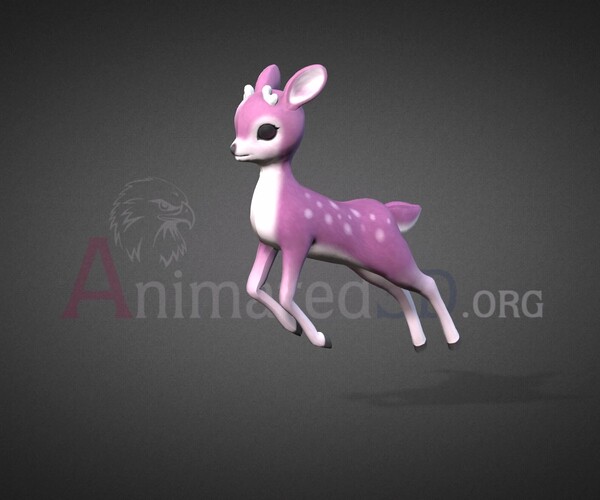 ArtStation - Baby Deer-1-Run | Game Assets