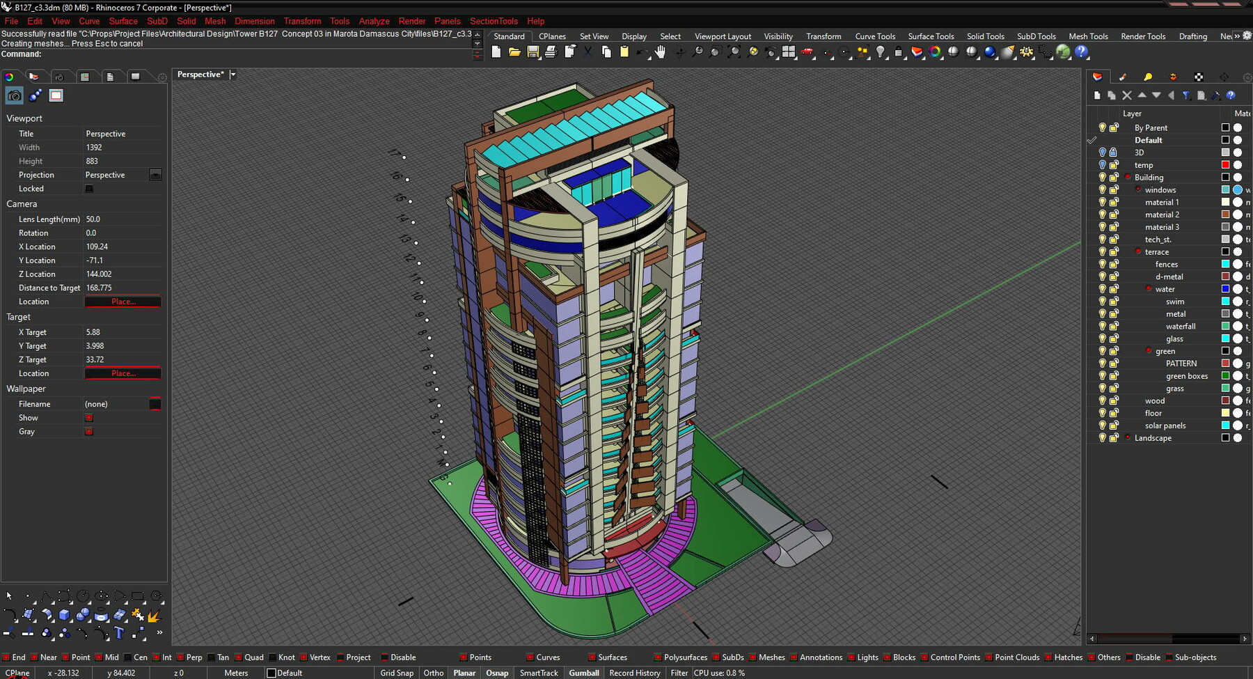 ArtStation - Tower B127 Concept 02 in Marota Damascus City | Resources