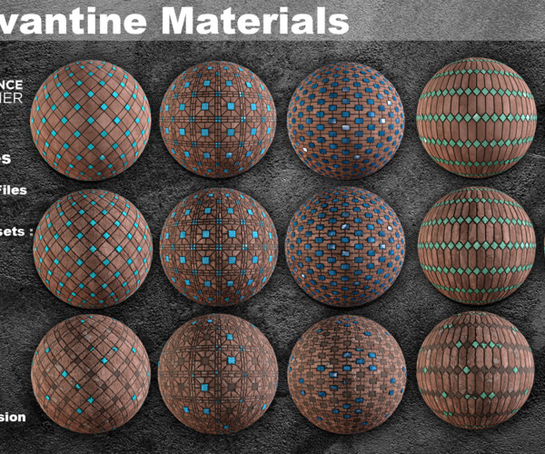 ArtStation - 30 High quality Levantine material + SBS & SBSAR files, 10 ...