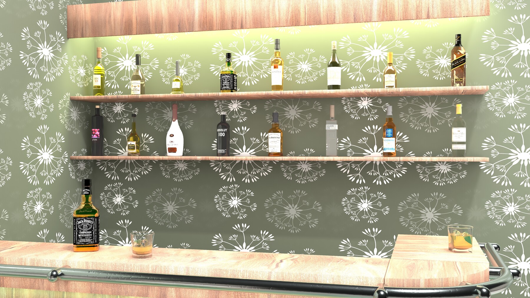 ArtStation - American Bar 4 - 4K | Resources