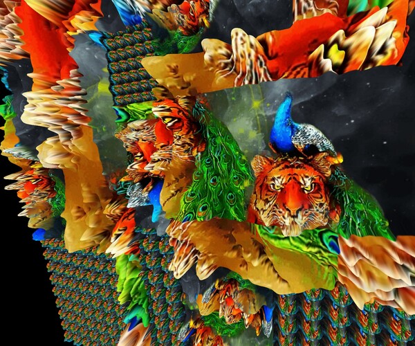 ArtStation - Tigers kaleidoscope | Artworks