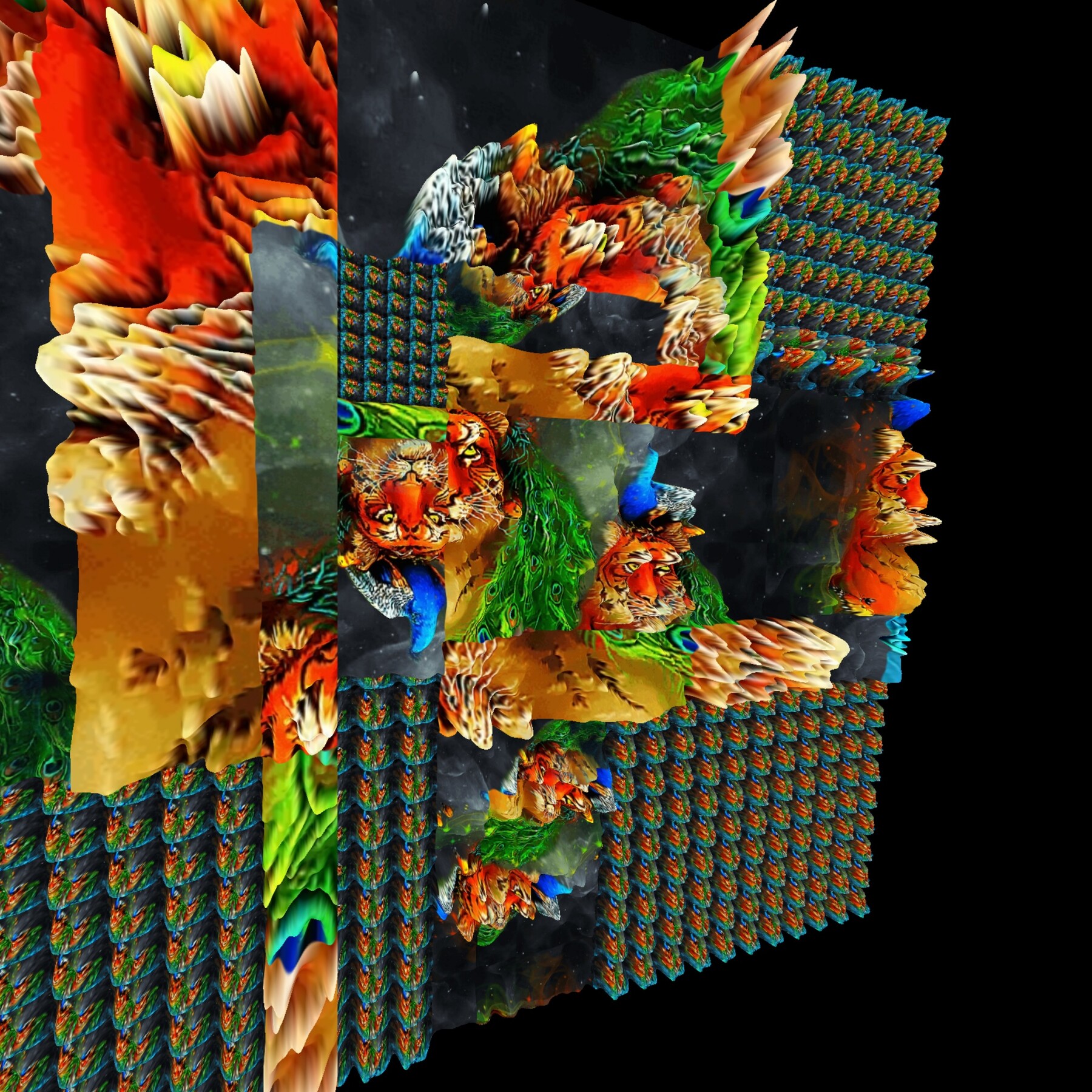 ArtStation - Tigers kaleidoscope | Artworks