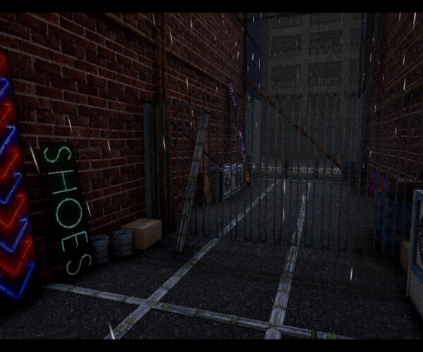 ArtStation - PlayStation 1 Style - Alleyway Pack | Game Assets