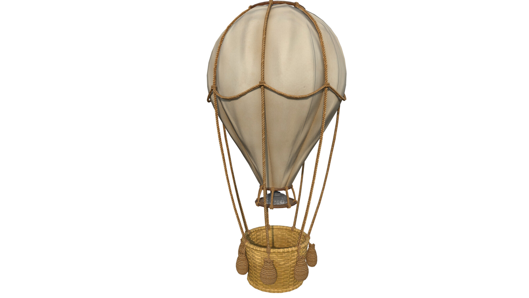 ArtStation - Stylized hot air balloon PBR game ready Low-poly 3D model ...
