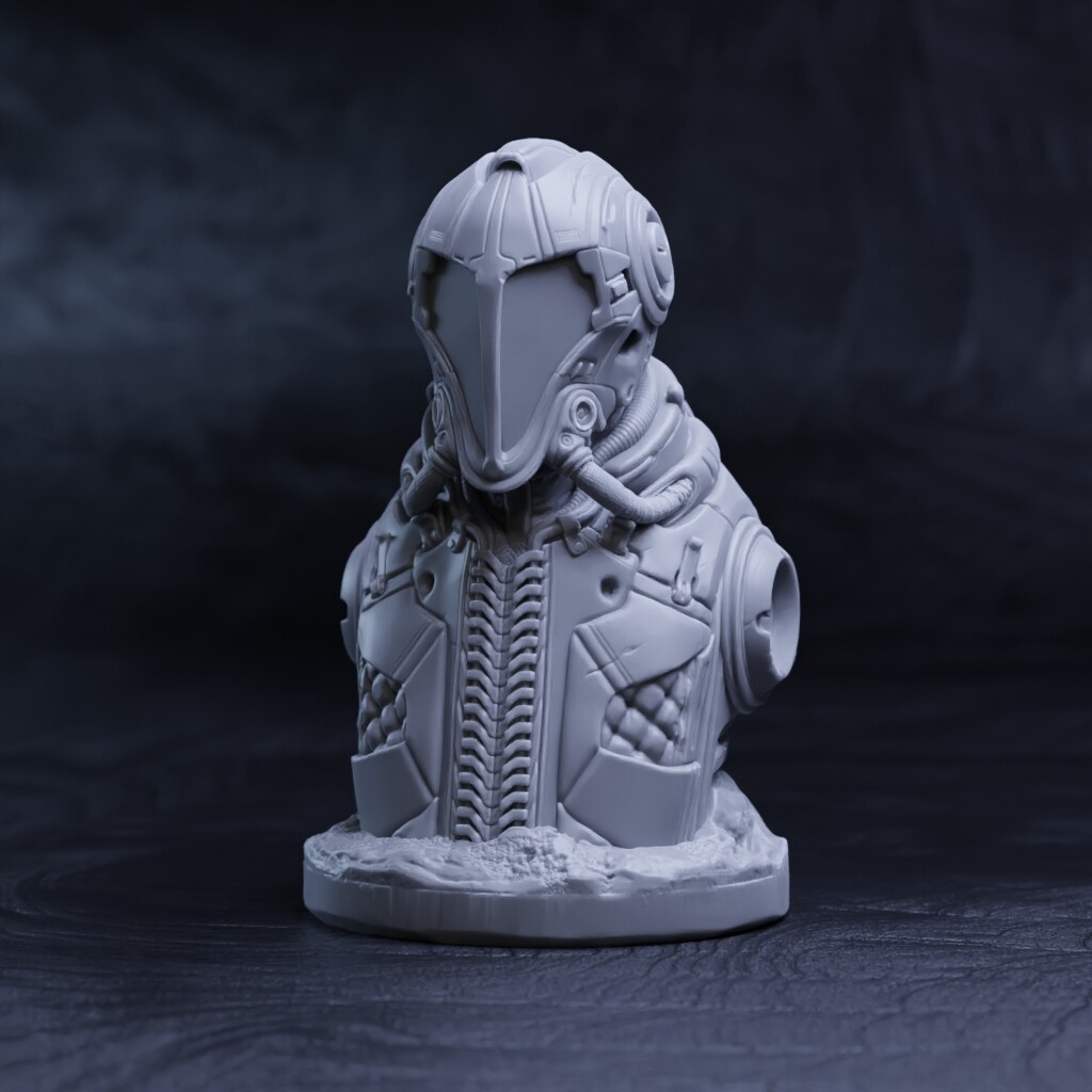 ArtStation - STL - Pathfinder Suit - Sci Fi Bust | Resources