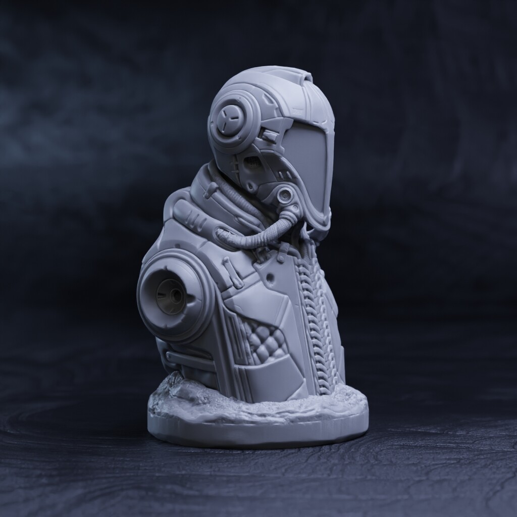 ArtStation - STL - Pathfinder Suit - Sci Fi Bust | Resources