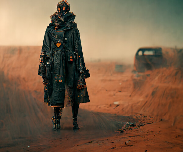 ArtStation - Cyberpunk Outlaw waiting for his prey | Artworks