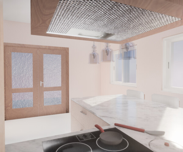 ArtStation - Small Kitchen 3D Model | Game Assets