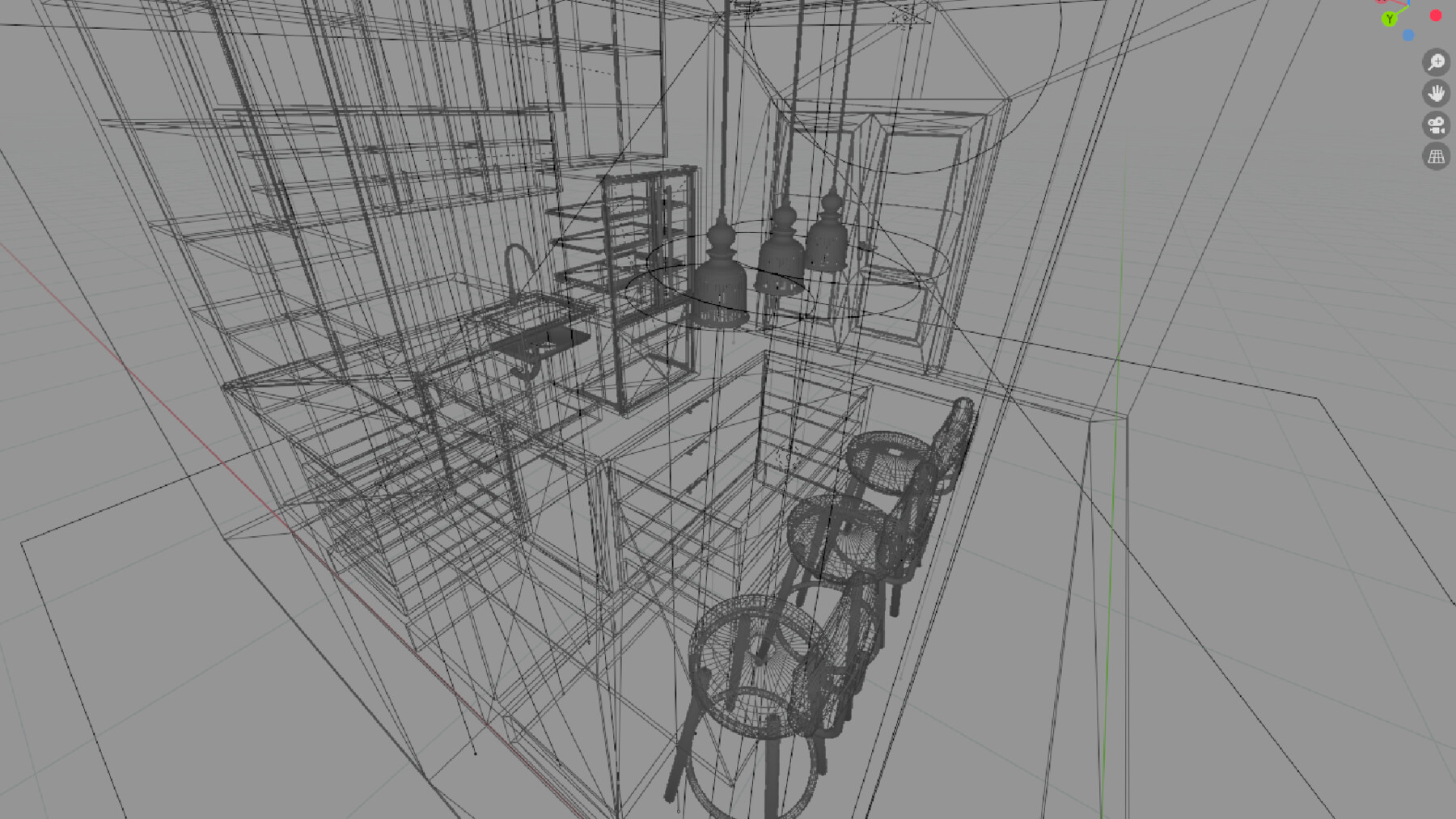 ArtStation - Small Kitchen 3D Model | Game Assets