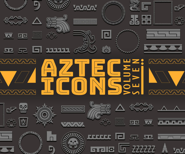 ArtStation - Aztec VECTOR ICONS Volume 7 | Game Assets