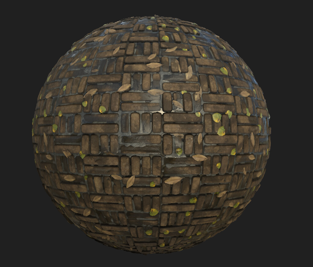 ArtStation - Ground Brick Material 1 | Game Assets