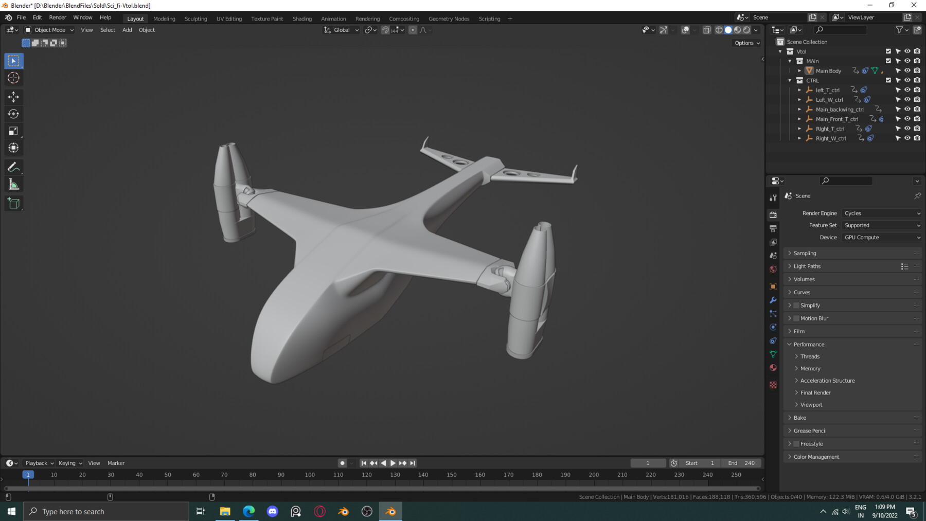 ArtStation - Scifi VTOL Aircraft | Game Assets