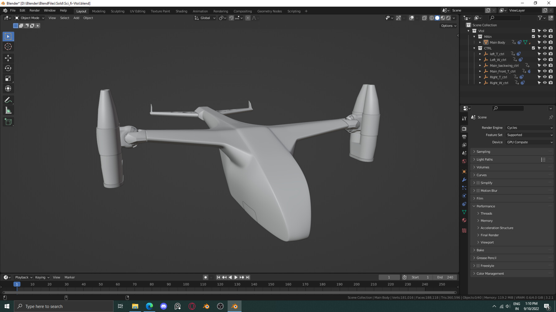ArtStation - Scifi VTOL Aircraft | Game Assets