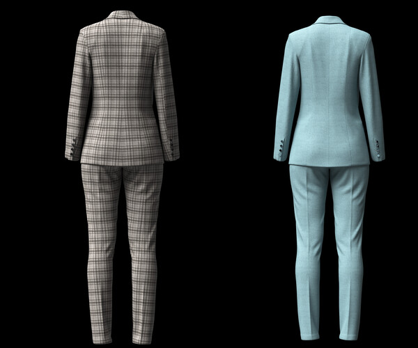 ArtStation - WOMEN BUSINESS SUIT | Game Assets