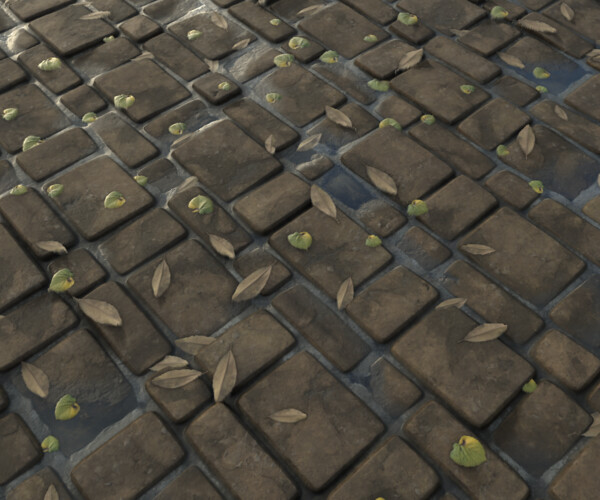 ArtStation - Ground Brick Material 2 | Artworks
