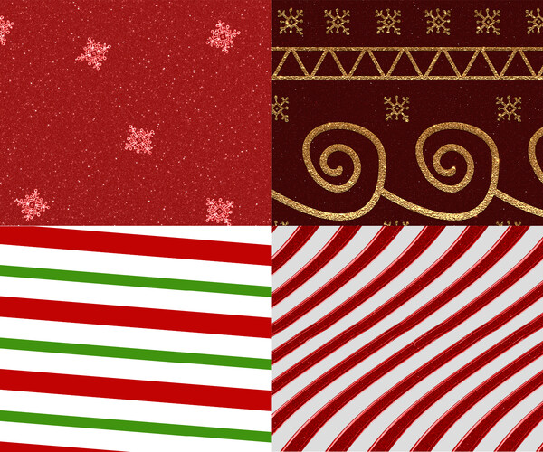 ArtStation - 300 Christmas Photoshop Styles, Layer Styles, Winter ...