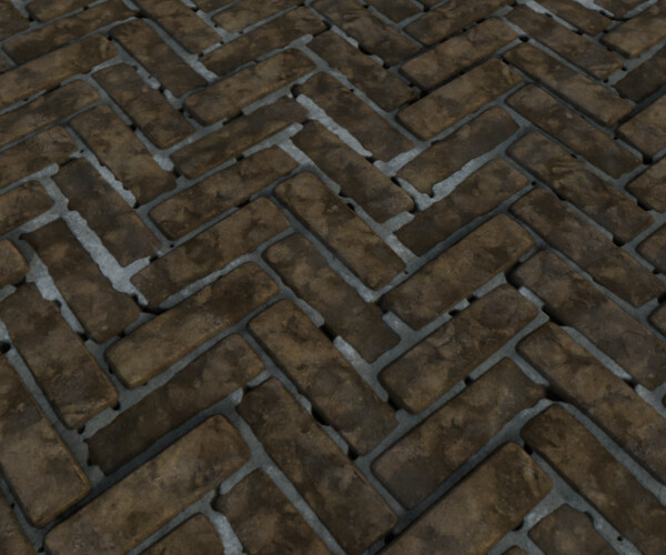 ArtStation - Ground Brick Material 3 | Resources