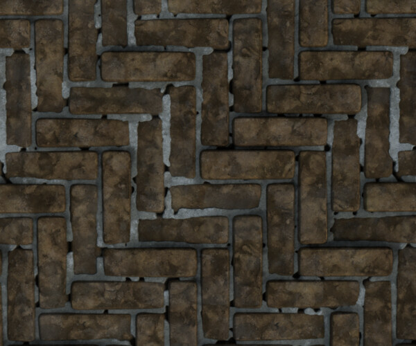 ArtStation - Ground Brick Material 3 | Resources