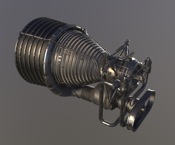 ArtStation - Rocket Engine F1 Rocketdyne | Resources
