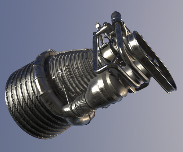 ArtStation - Rocket Engine F1 Rocketdyne | Resources