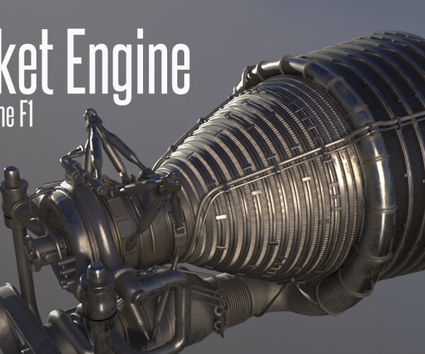 ArtStation - Rocket Engine F1 Rocketdyne | Resources