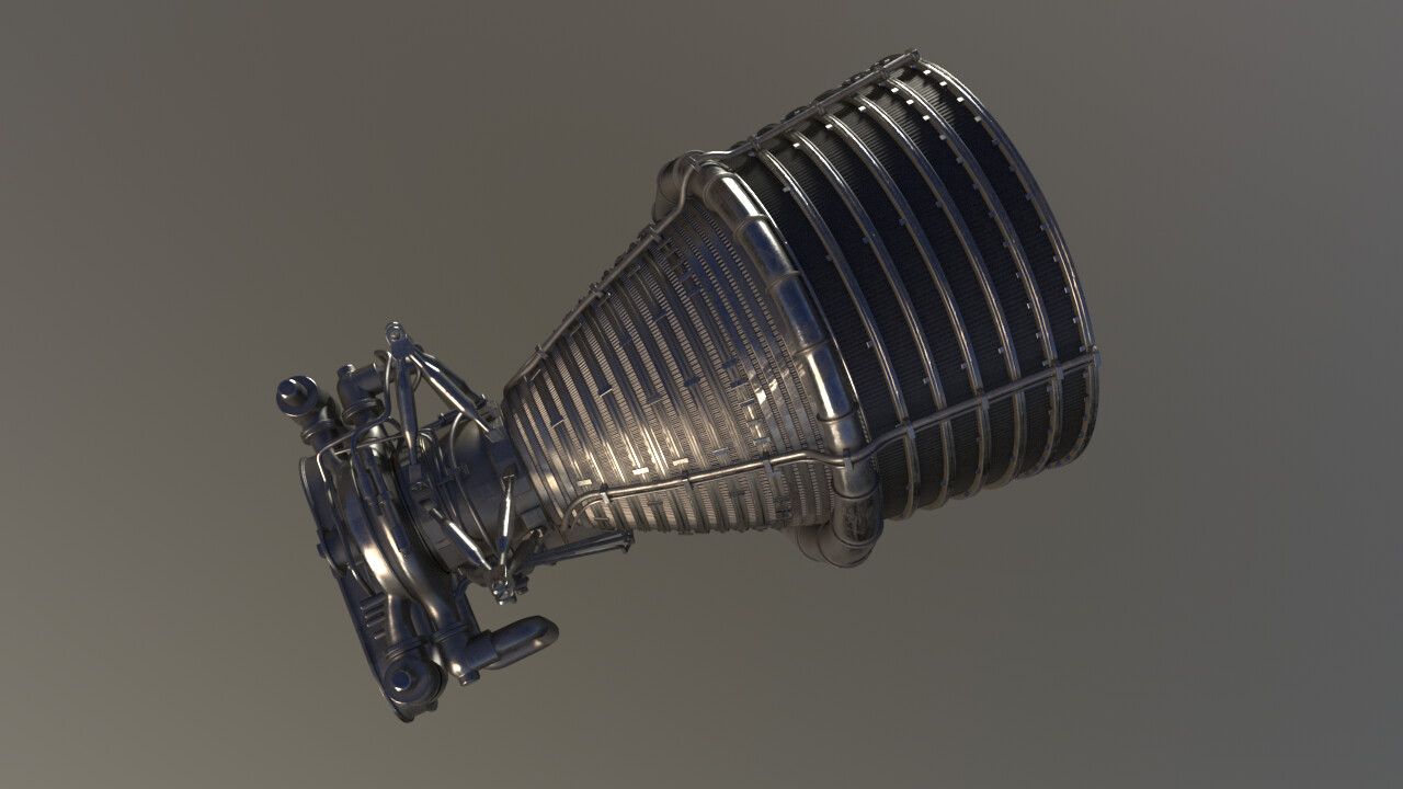 ArtStation - Rocket Engine F1 Rocketdyne | Resources