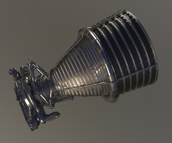 ArtStation - Rocket Engine F1 Rocketdyne | Resources