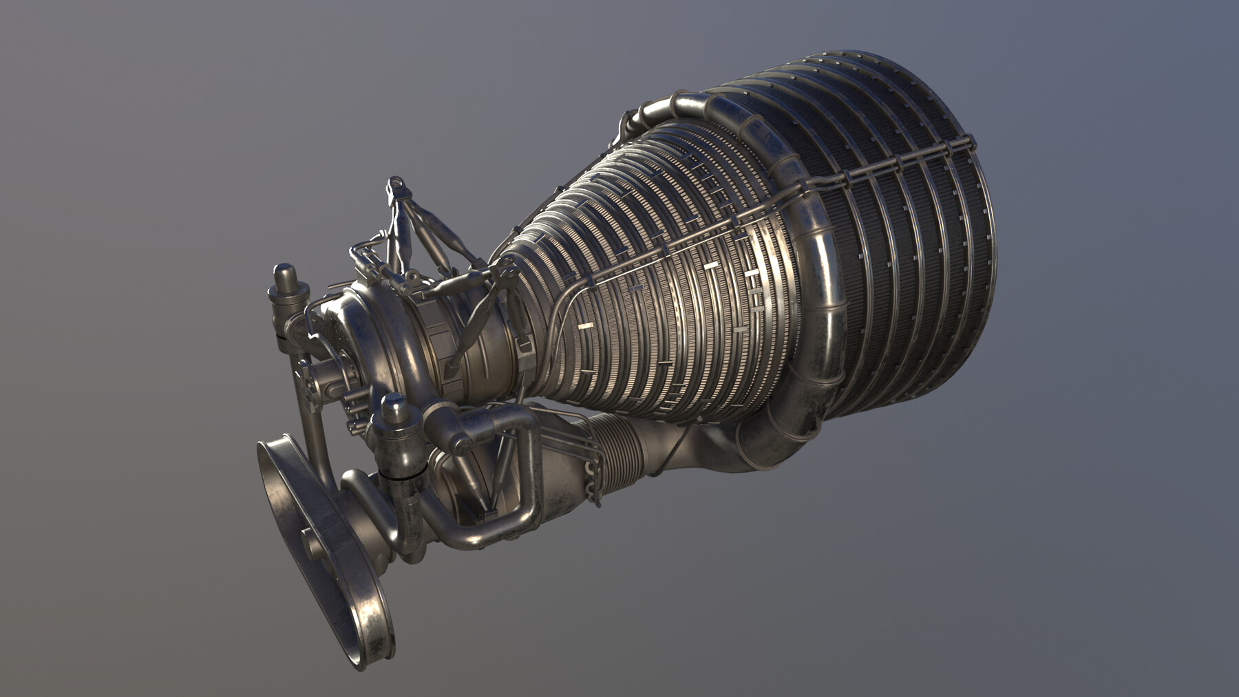 ArtStation - Rocket Engine F1 Rocketdyne | Resources