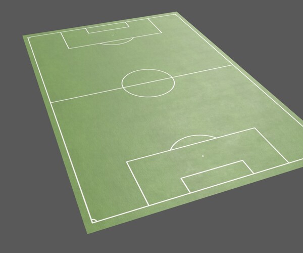 ArtStation - PBR Soccer and Football Pitch | Game Assets