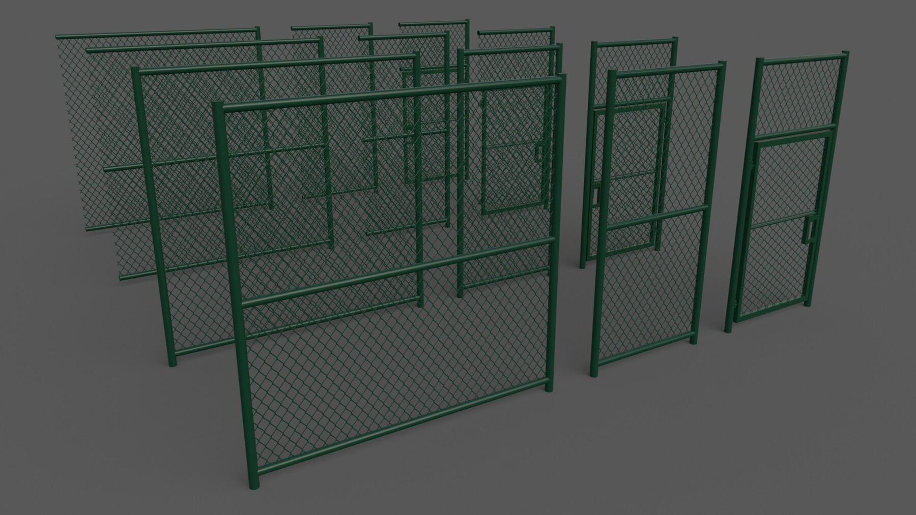 Artstation Pbr Chain Link Fence For Court C Game Assets