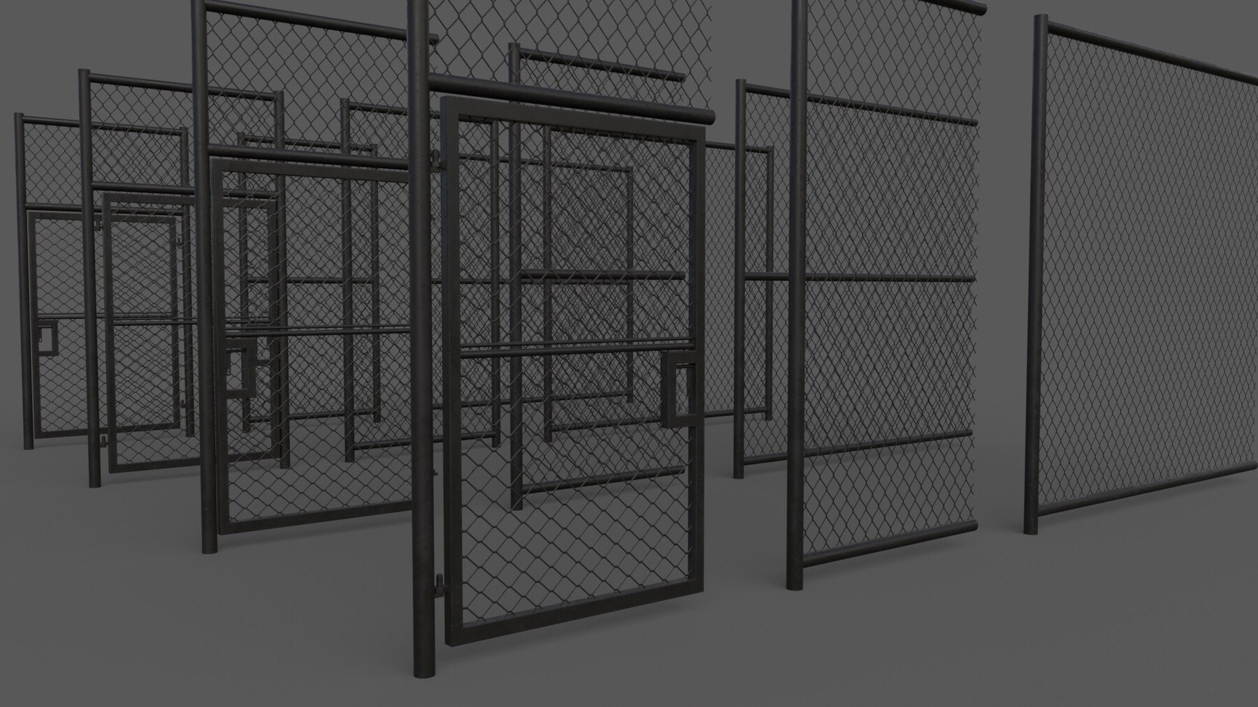 ArtStation - PBR Chain Link Fence For Court C | Game Assets