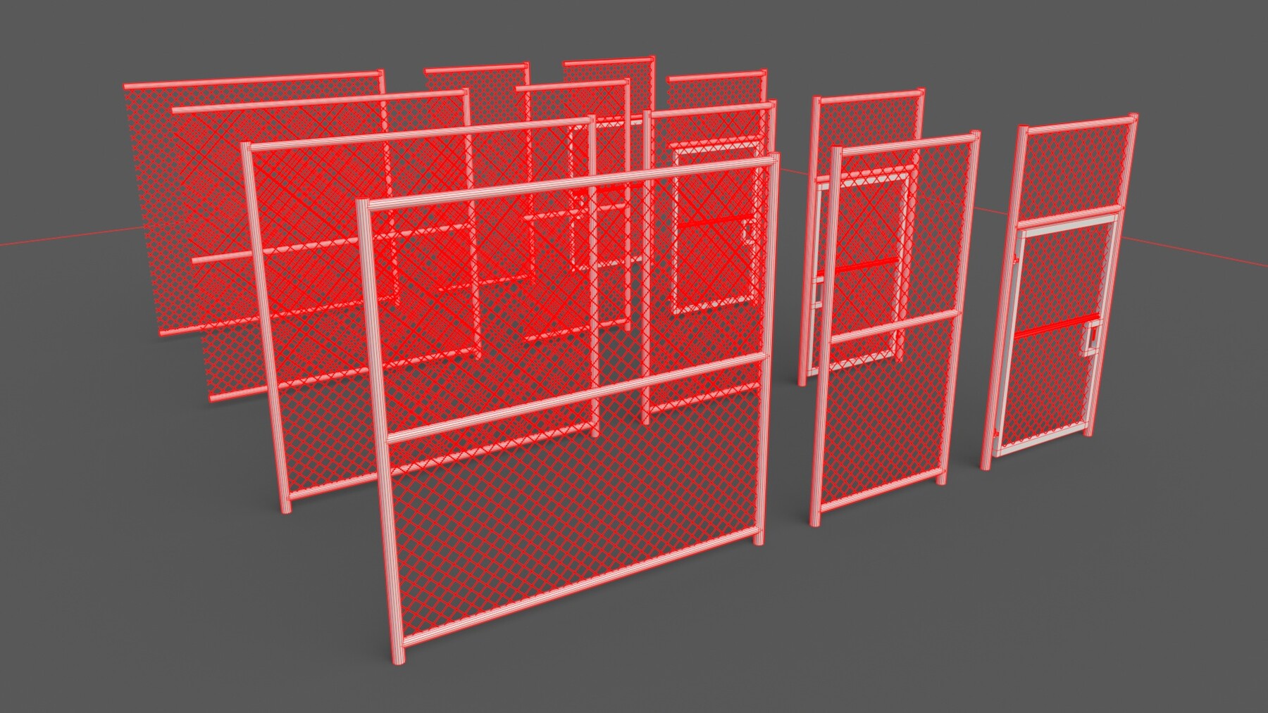 ArtStation - PBR Chain Link Fence For Court C | Game Assets