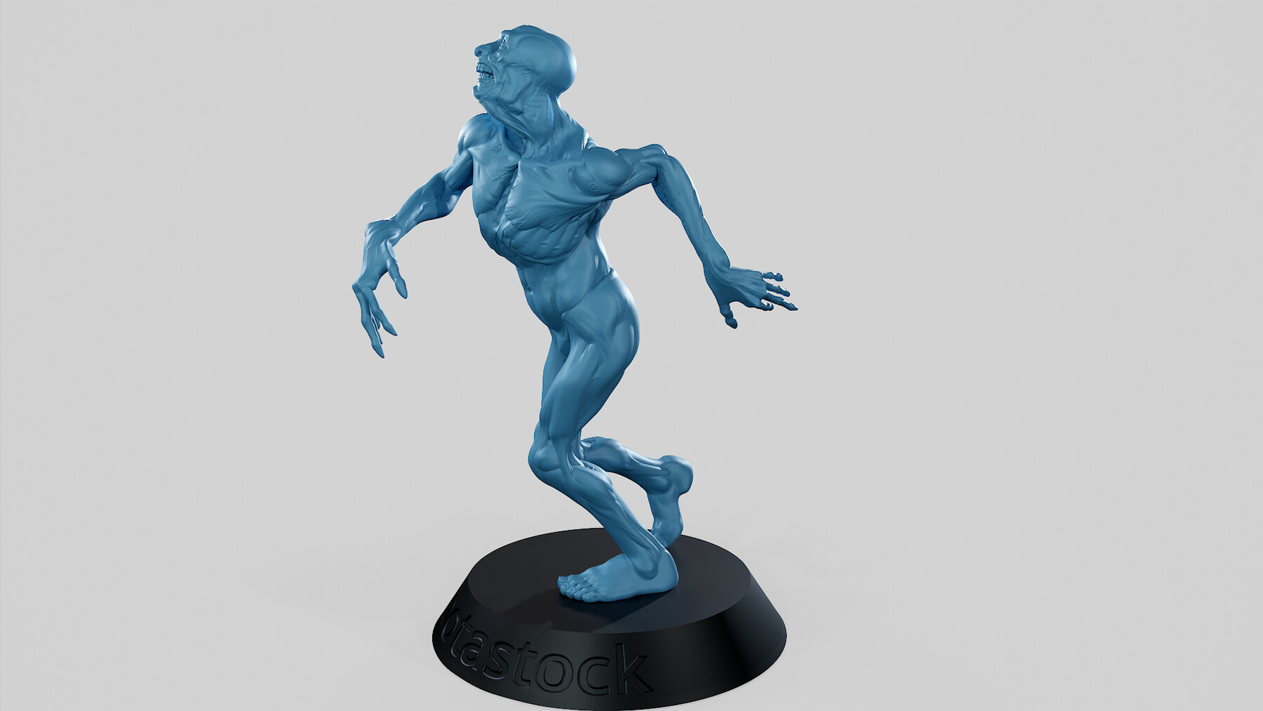 ArtStation - Zombie Undead Pose 01 3D printable model | Resources