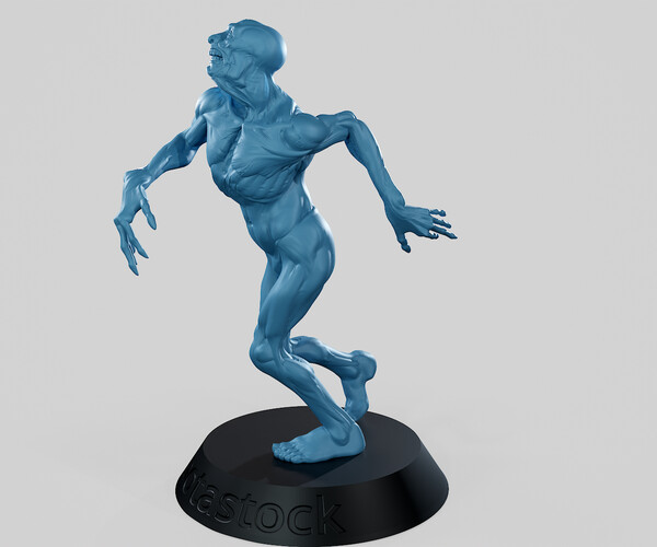 ArtStation - Zombie Undead Pose 01 3D printable model | Resources
