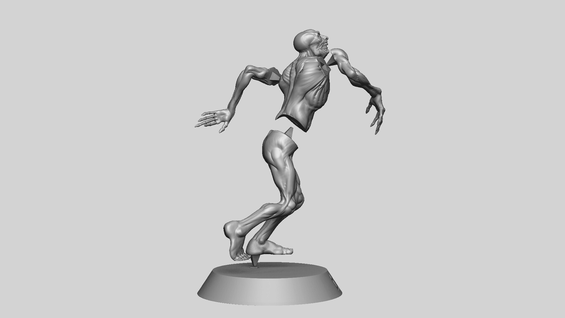 ArtStation - Zombie Undead Pose 01 3D printable model | Resources