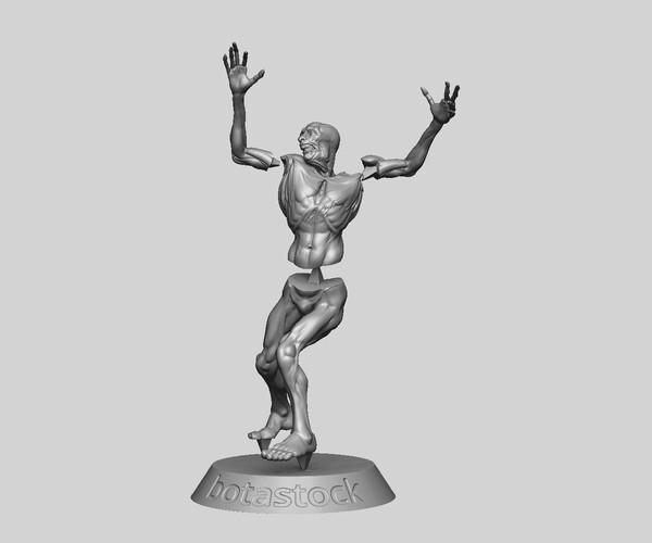 ArtStation - Zombie Undead Pose 02 3D printable model | Resources