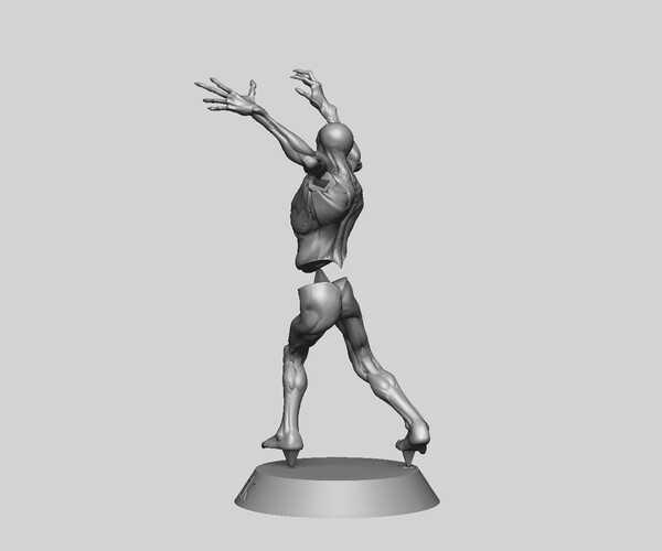 ArtStation - Zombie Undead Pose 02 3D printable model | Resources