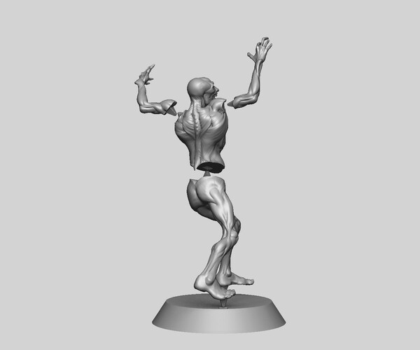 ArtStation - Zombie Undead Pose 02 3D printable model | Resources