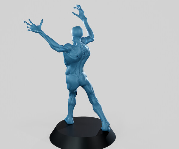 ArtStation - Zombie Undead Pose 02 3D printable model | Resources