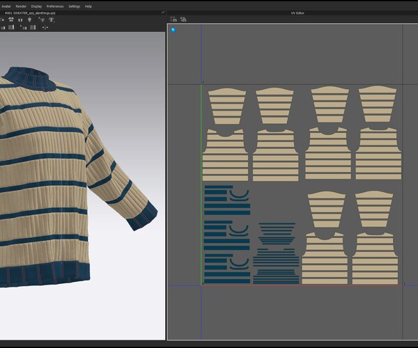 ArtStation - Streetwear Sweater #001 - Clo 3D / Marvelous Designer ...
