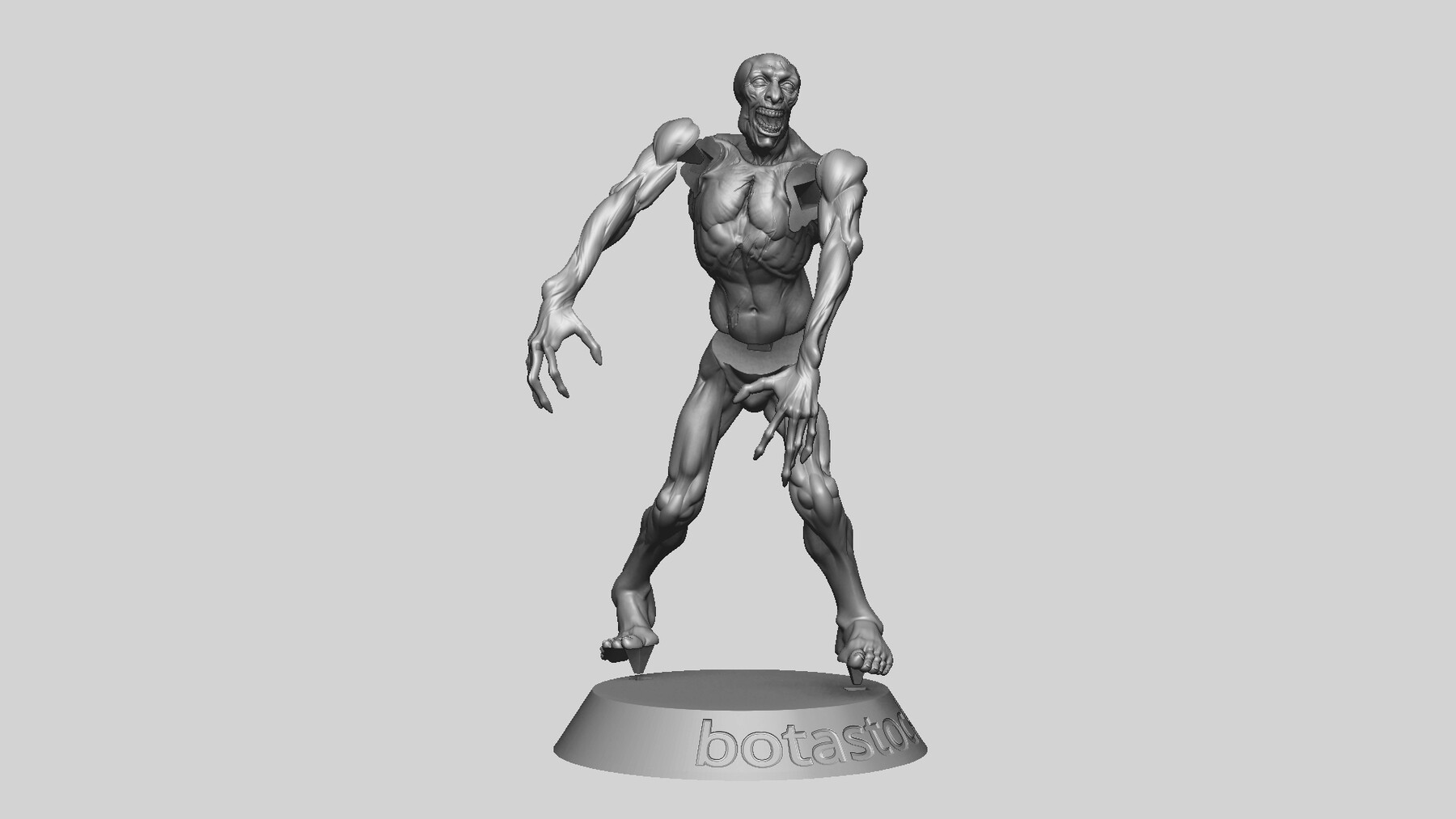 ArtStation - Zombie Undead Pose 03 3D print model | Resources