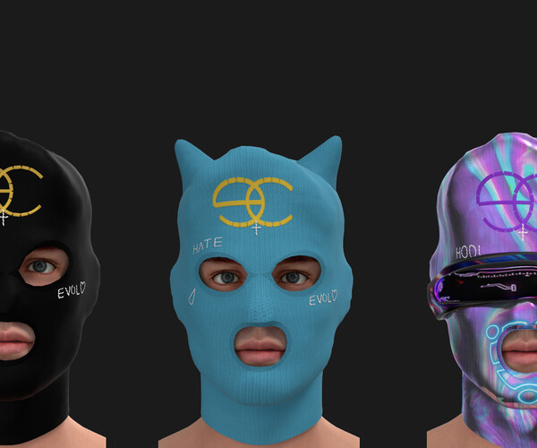 ArtStation - Balaklava/Face Mask zprj files+obj+fbx | Game Assets