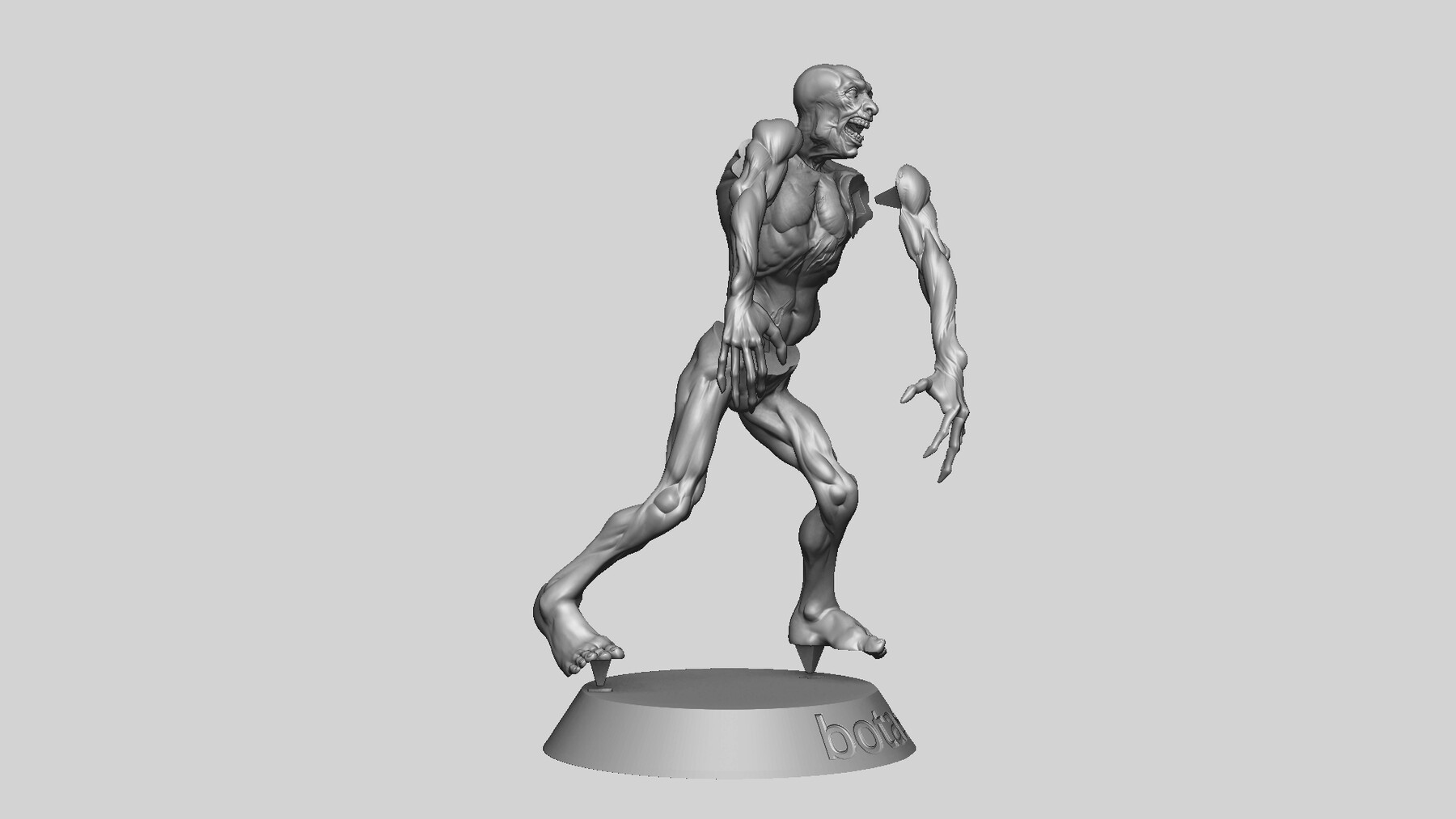 ArtStation - Zombie Undead Pose 03 3D print model | Resources